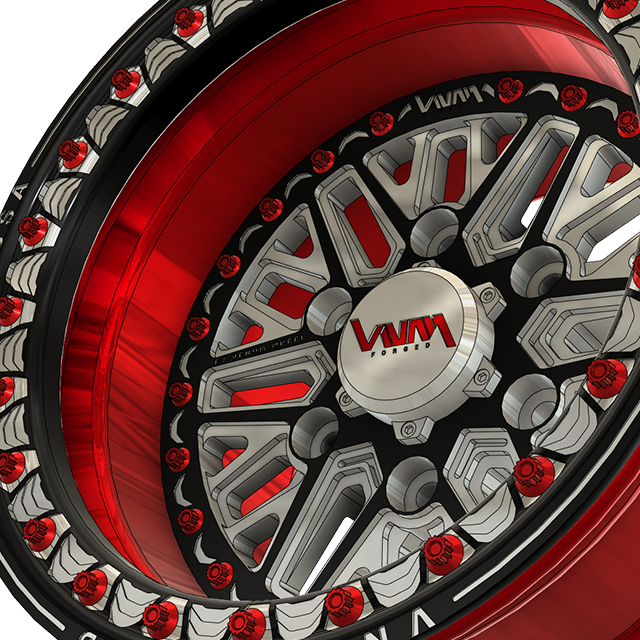 V-1 The Argo Beadlock VNM Forged Aluminum UTV Wheels Can Am Maverick R ...
