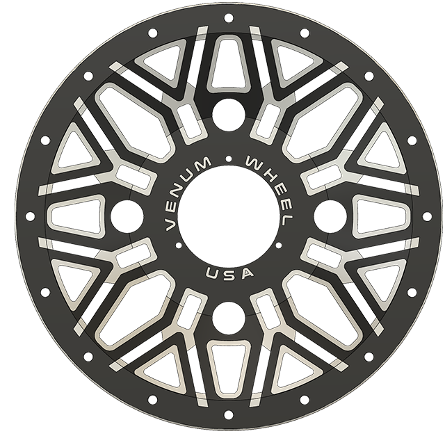 V-3 Beadlock VNM Forged Aluminum Wheels For UTV Polaris Rzr Pro R ...